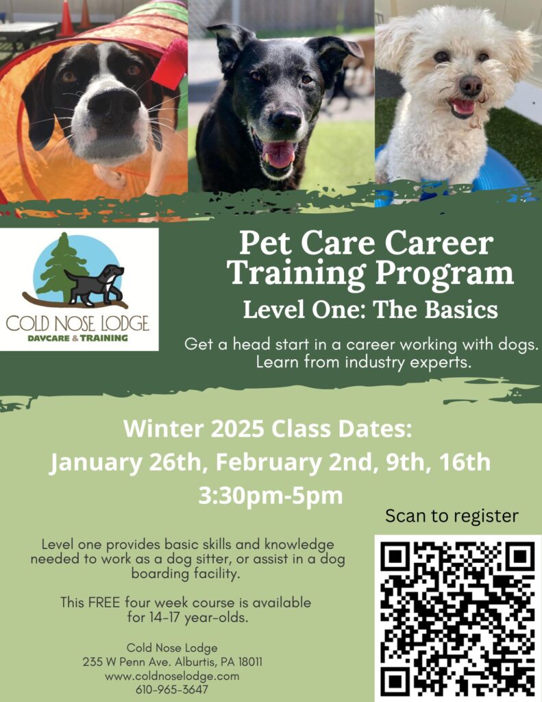 Announcing Dates for 2025 Pet Care Career Training Program – Cold Nose ...